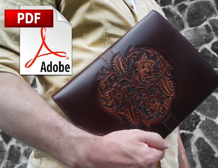 Leather Notebook Cover PDF Pattern - Etsy