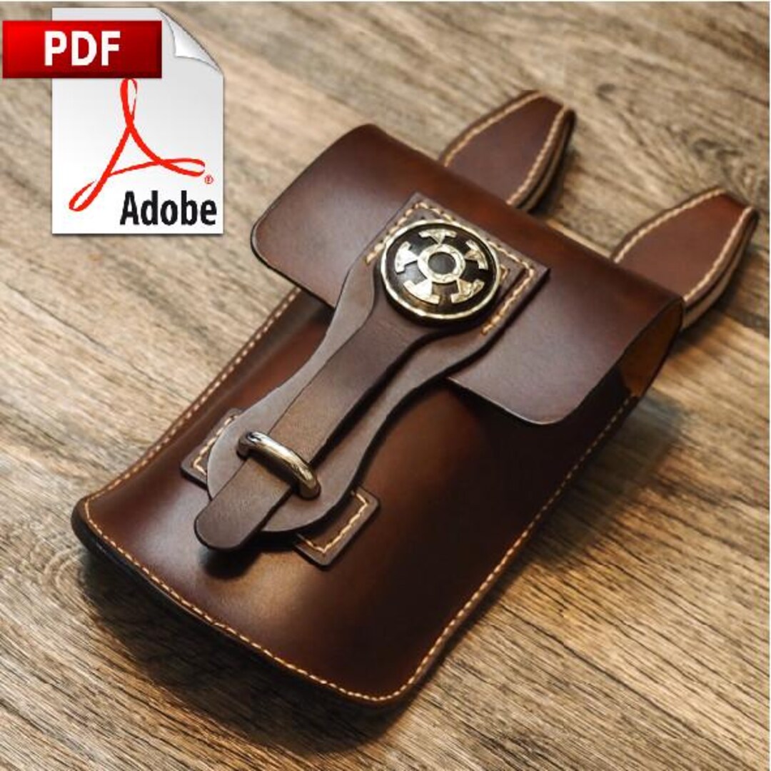 Designer Leather Hip Bag Printable PDF Pattern - Etsy