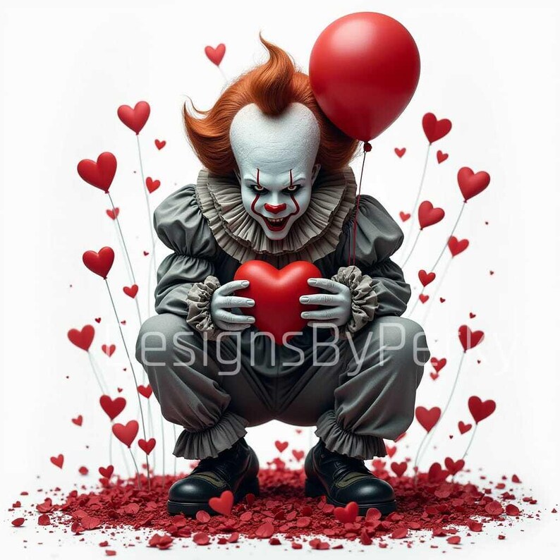 Bundle - Pennywise IT Inspired Fan Art, Clown Colorful, Horror, Sublimation Digital Files PNG ...
