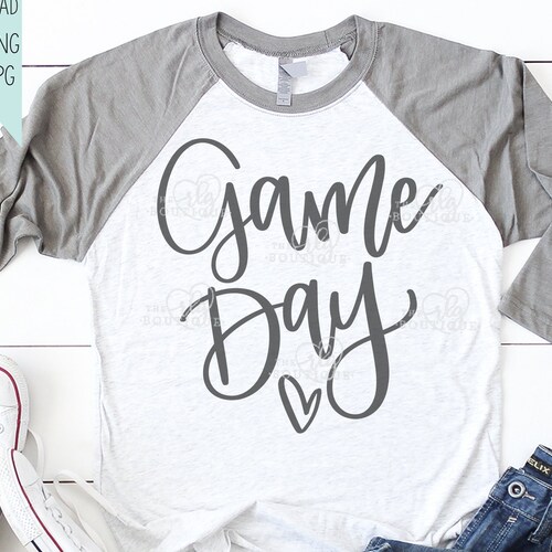 Gameday SVG Football Cut File Hand Lettered Gameday SVG - Etsy