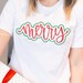 Merry Outline Png Svg Christmas Shirt Cricut Design - Etsy