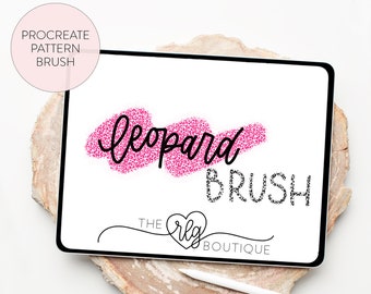 Metallic Leopard Procreate Brushes / Animal Print Procreate Pattern Brush / 4 Leopard Prints ...
