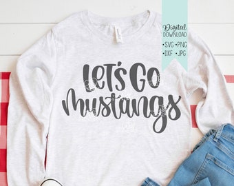 Go Mustangs Shirt - Etsy
