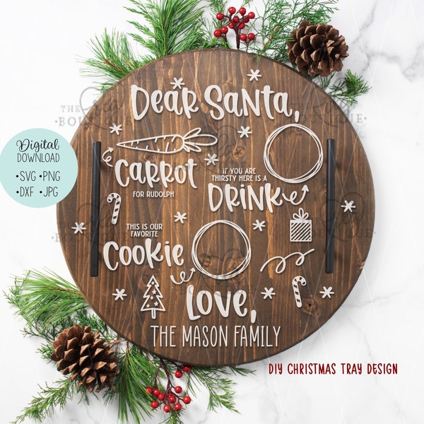 Santa Tray - Etsy