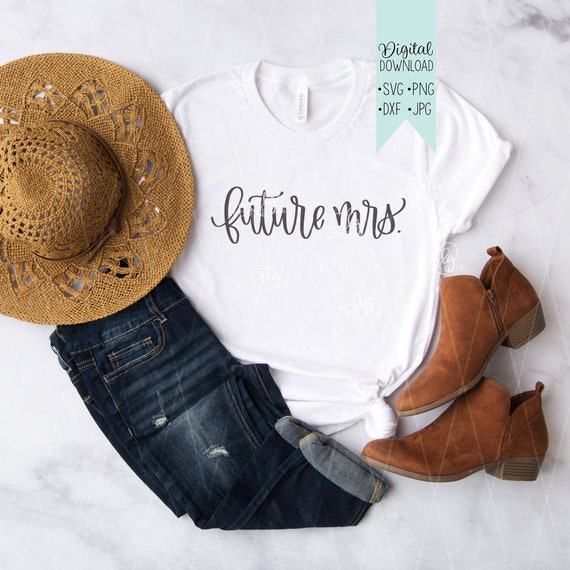 Future Mrs Svg Hand Lettered Design for Tumblers Shirts | Etsy