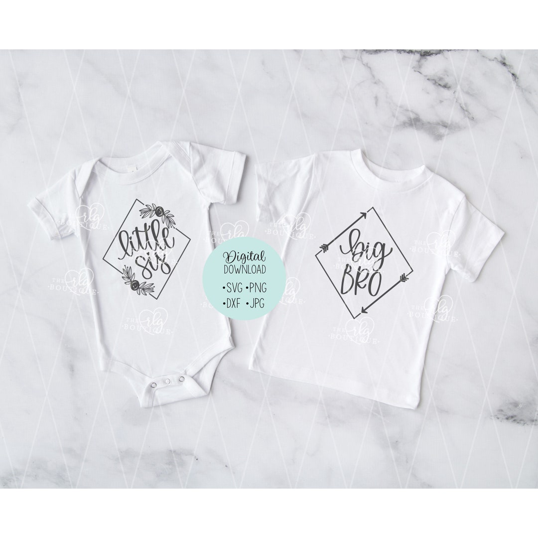 Little sis svg big bro svg baby svg diamond geometric - Etsy México