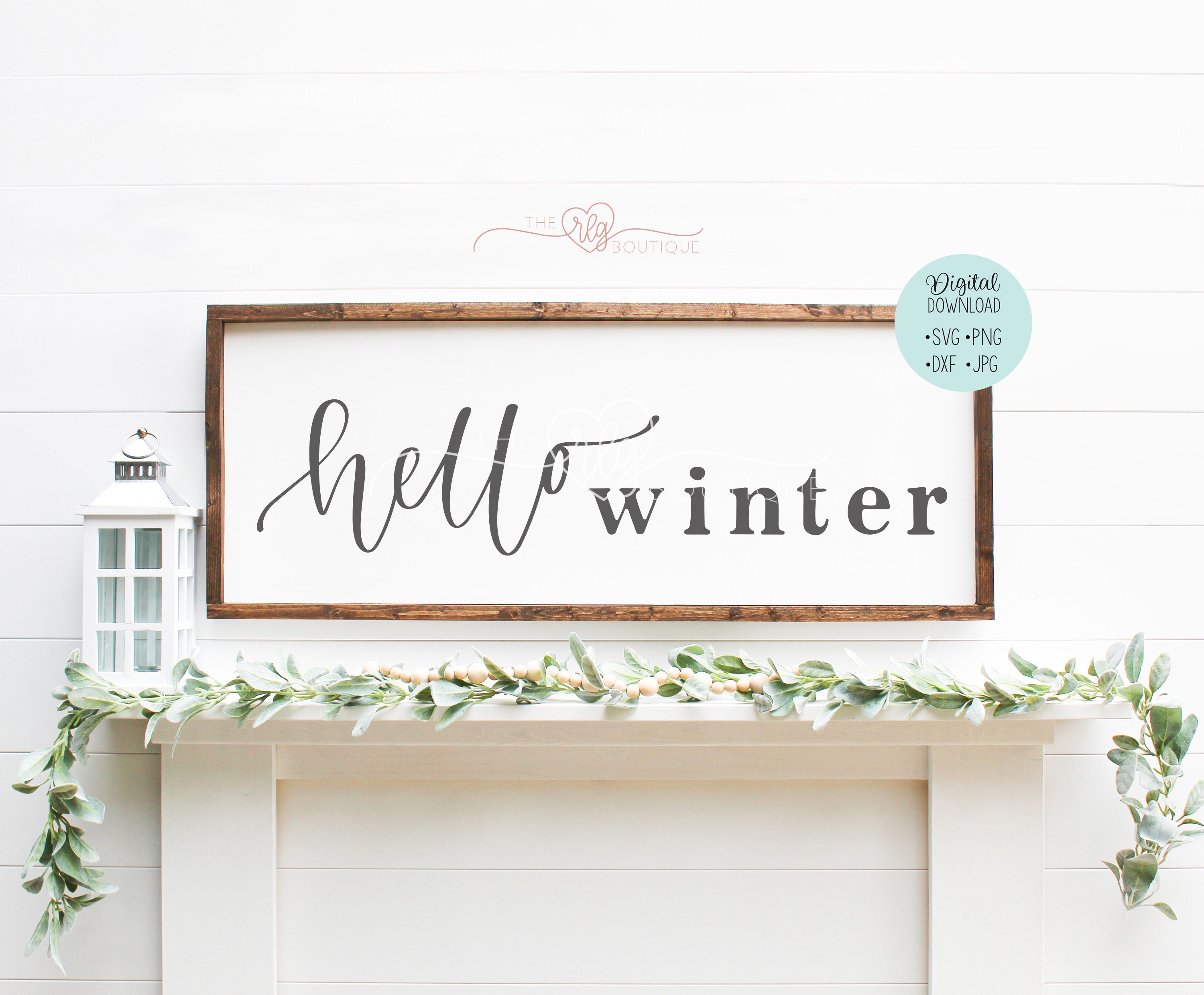 Hello Winter SVG Hello Winter Sign Svg Christmas Cricut - Etsy