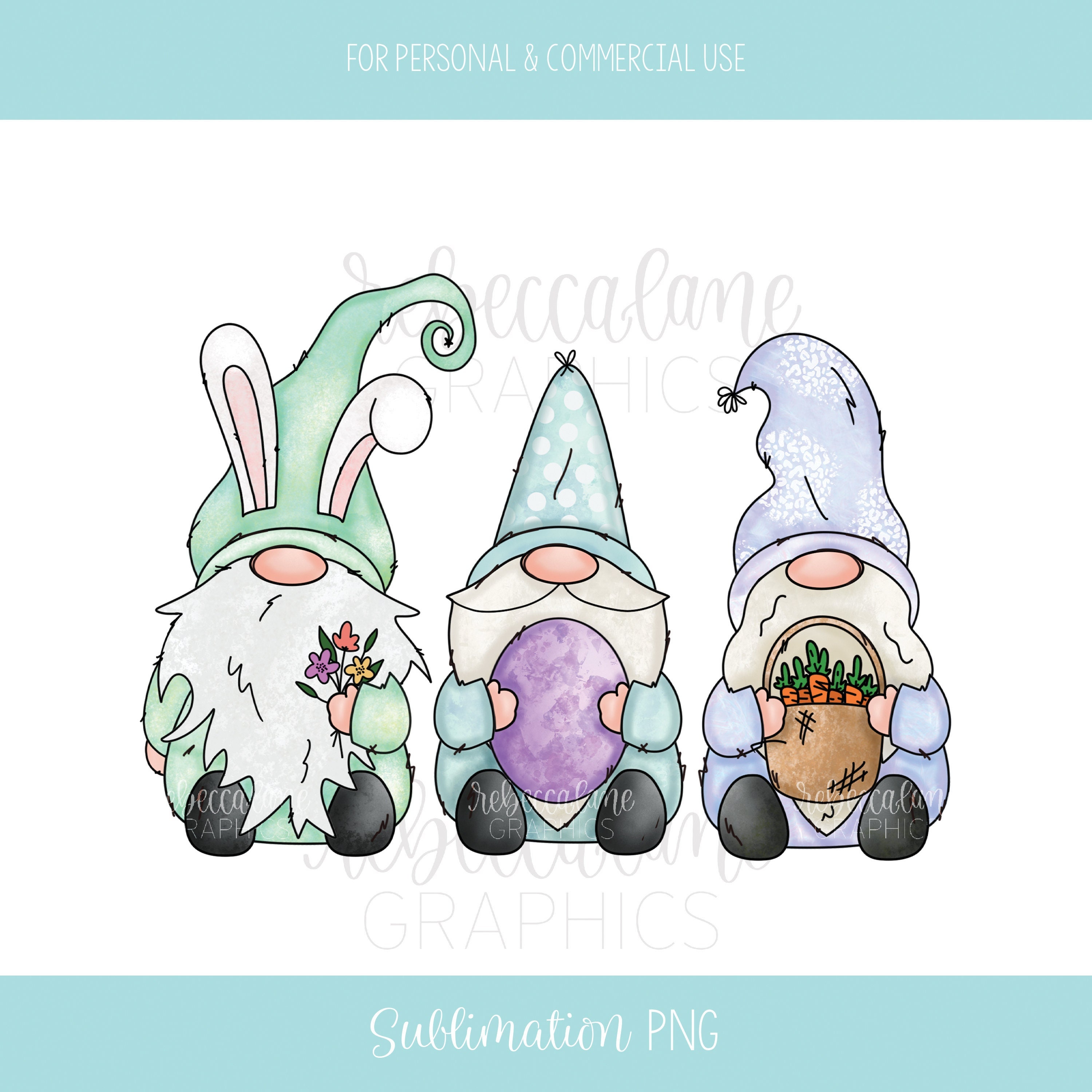 Easter Gnomes PNG Gnome Clipart Gnome PNG | Etsy
