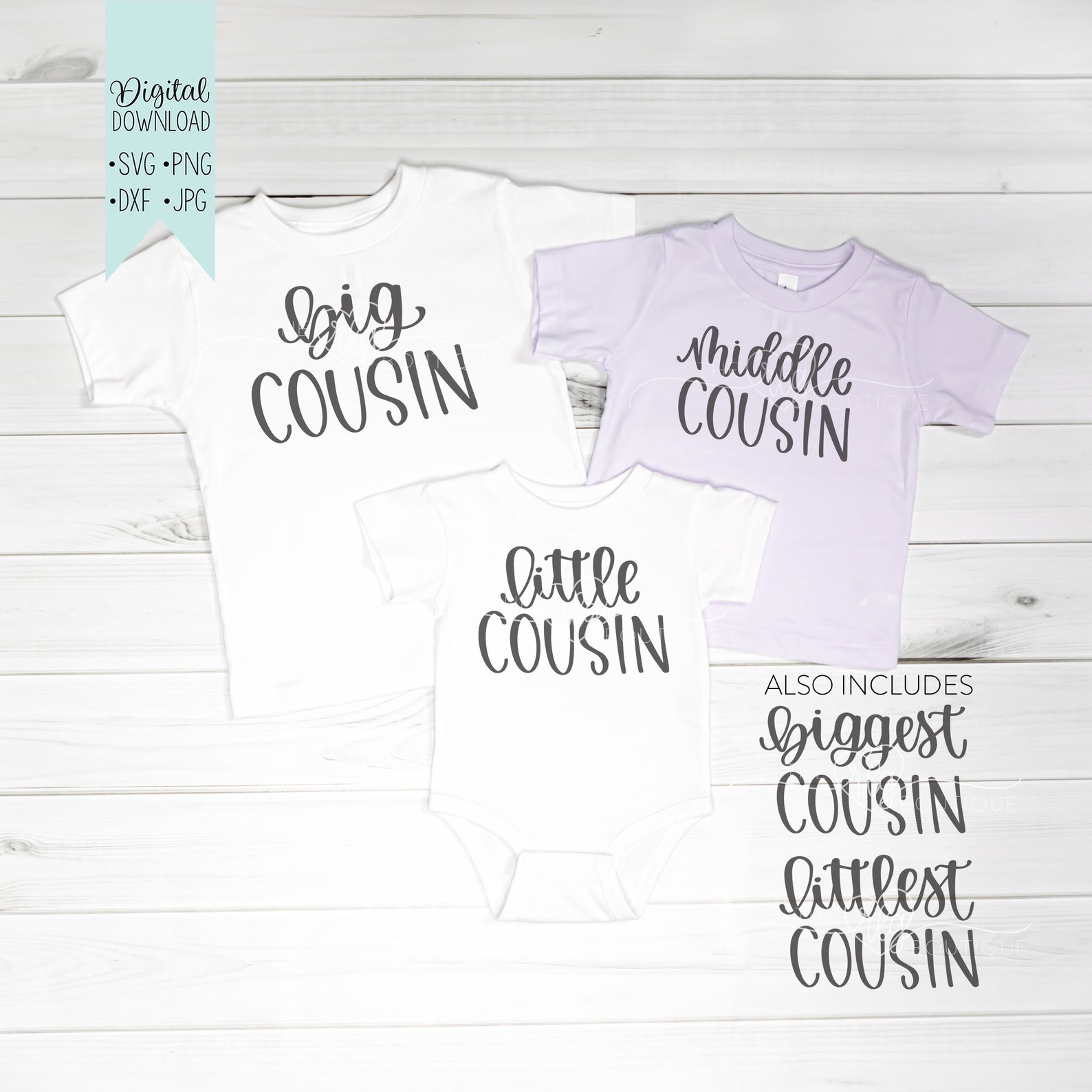 Matching Cousin Shirt Designs Cousins Big Cousin Little | Etsy