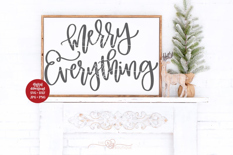 Merry Everything Svg Christmas Svg Holiday Svg Merry Svg - Etsy