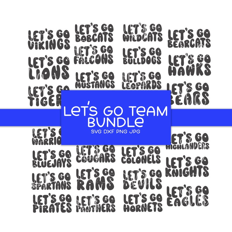 Let's Go Team Svg Bundle Sports SVG Bundle High School - Etsy