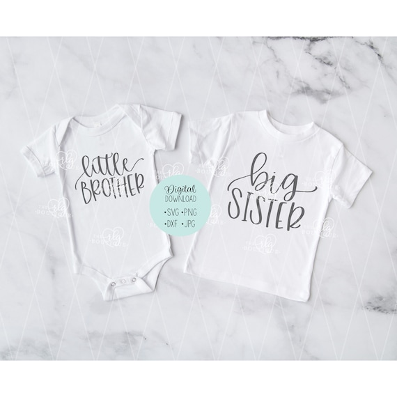 Hermano pequeño svg hermana mayor svg bebé svg hermano svg - Etsy España