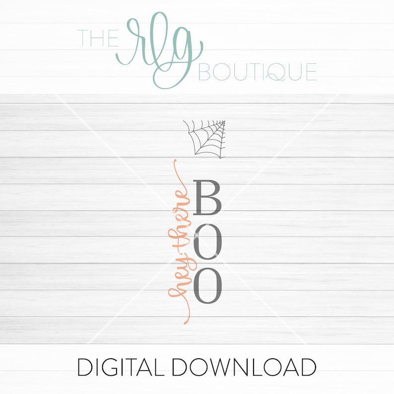 Halloween Design File Hey There Boo Porch Sign SVG - Etsy