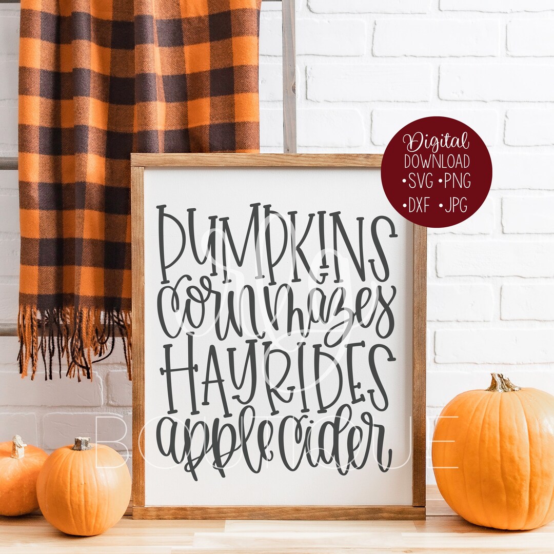 Favorite Fall Things Svg Fall Sign SVG Thanksgiving Cricut Design - Etsy