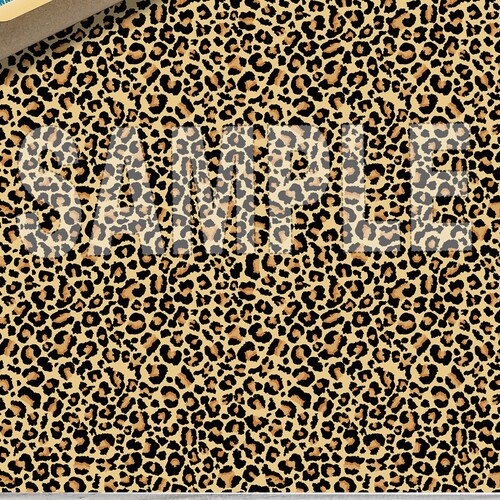 Cheetah/leopard Print HTV heat Transfer Vinyl or Oracal 651 | Etsy
