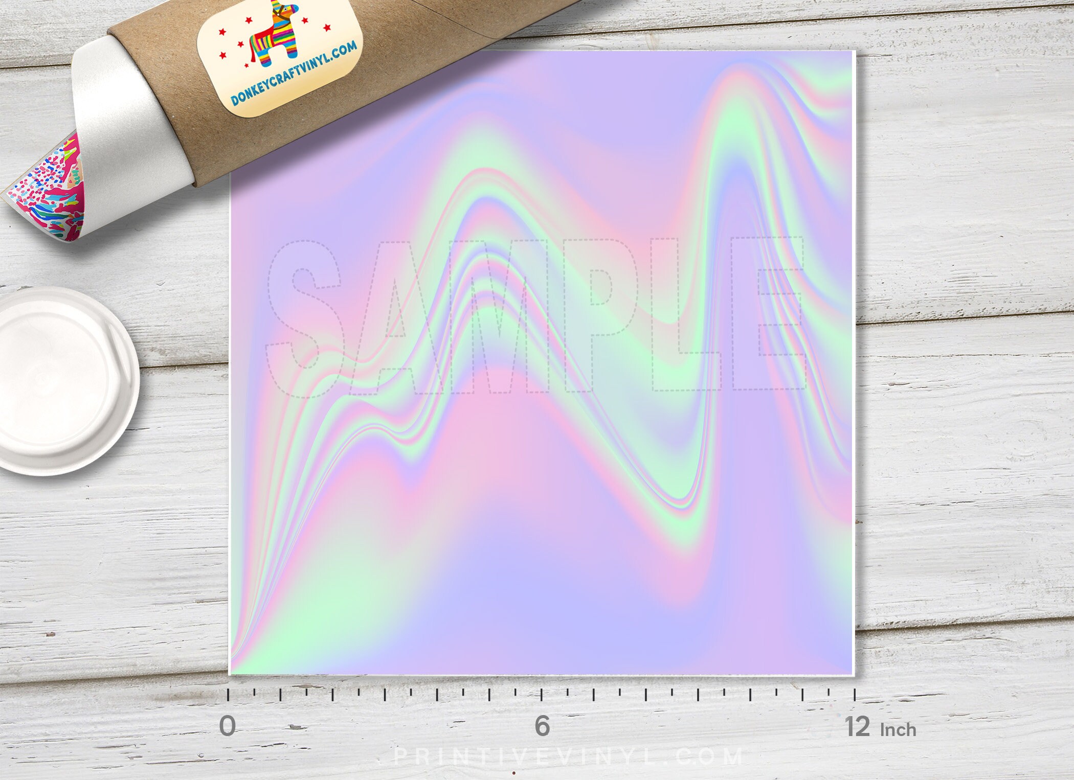 Abstract Iridescent Holographic look Printed HTV Pattern | Etsy
