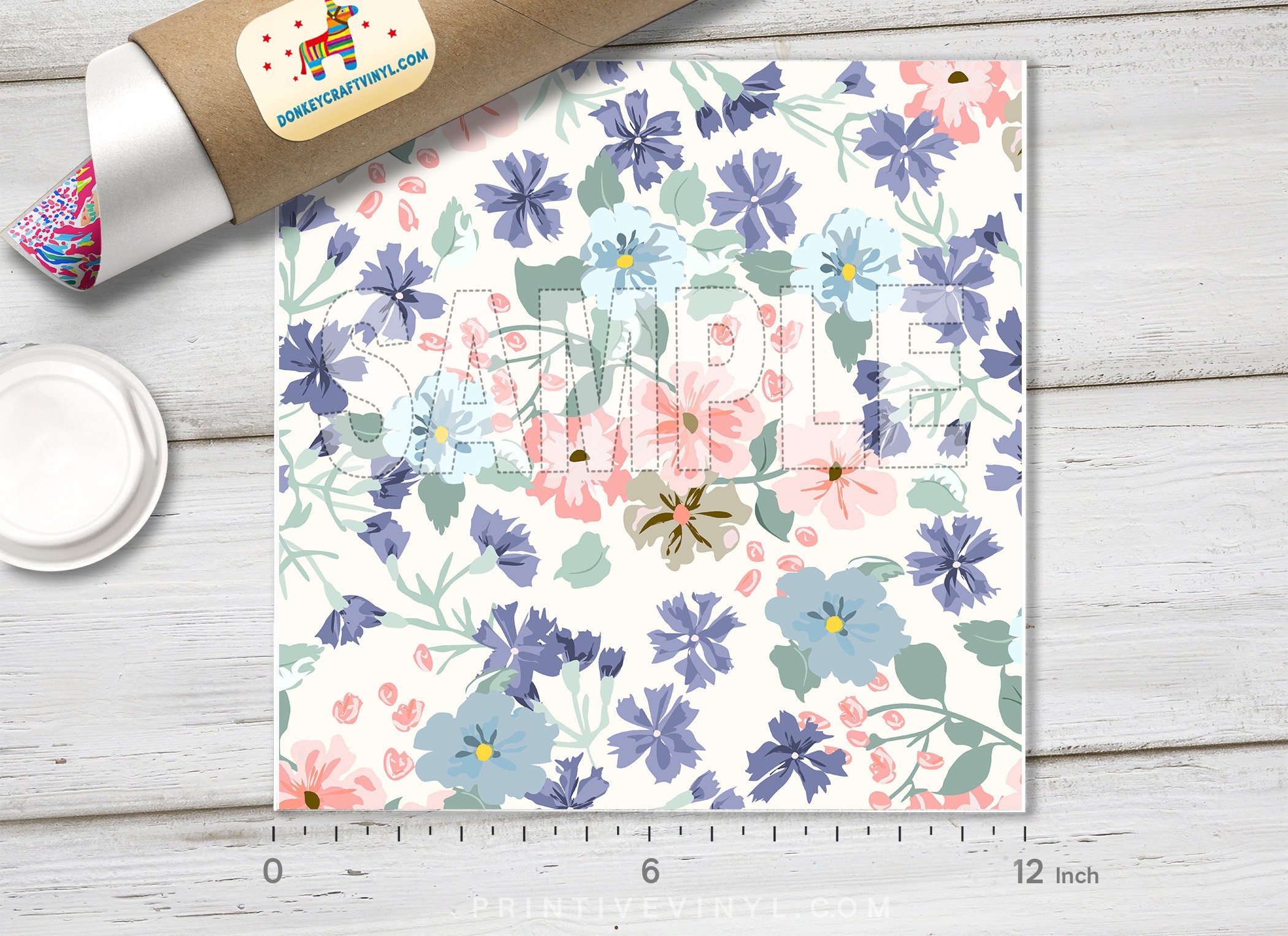 Elegant Floral Printed HTV, Pattern Vinyl, Iron on Vinyl, Faux Leather ...