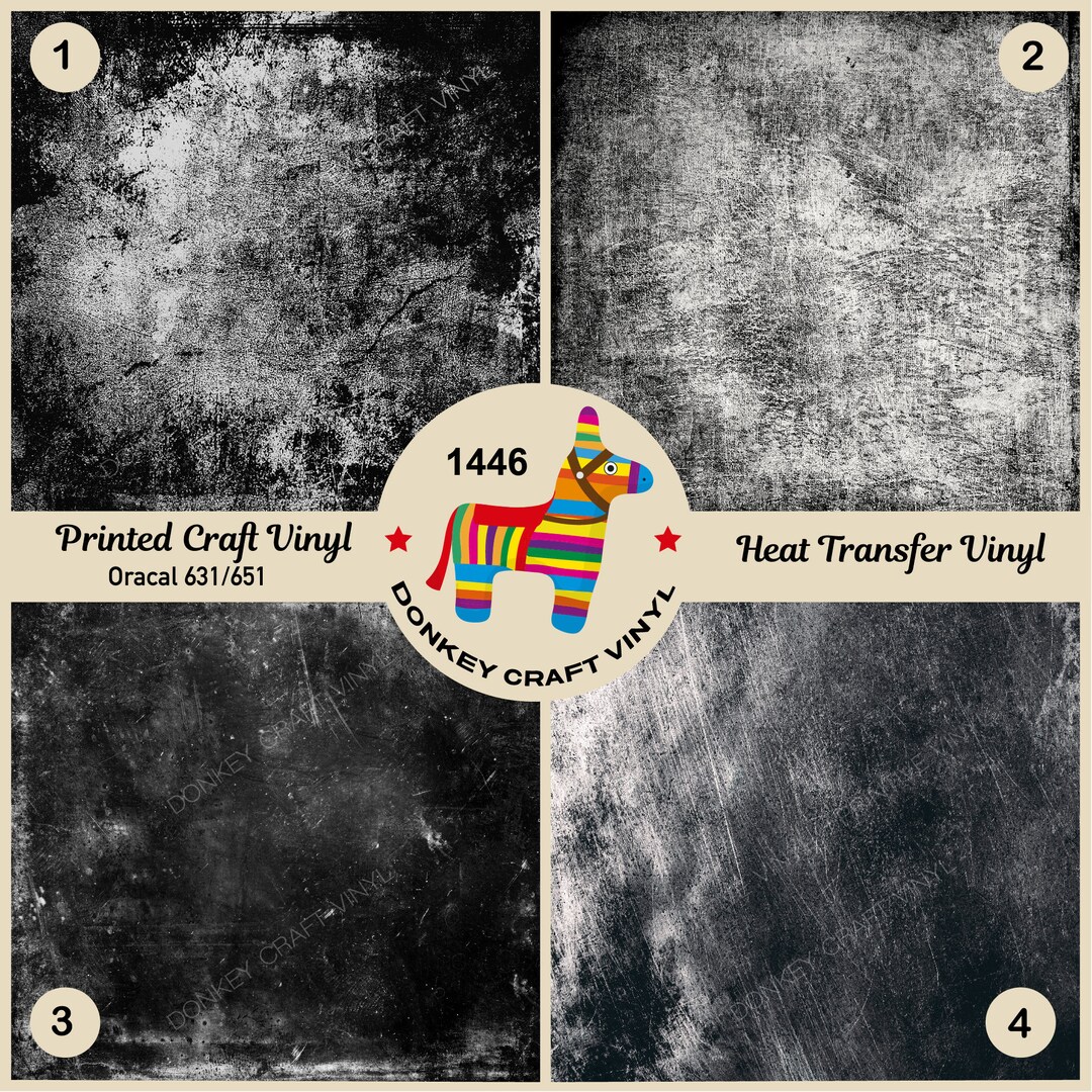 Black Abstract Grunge Distress Printed HTV, Pattern Vinyl, Patterned ...