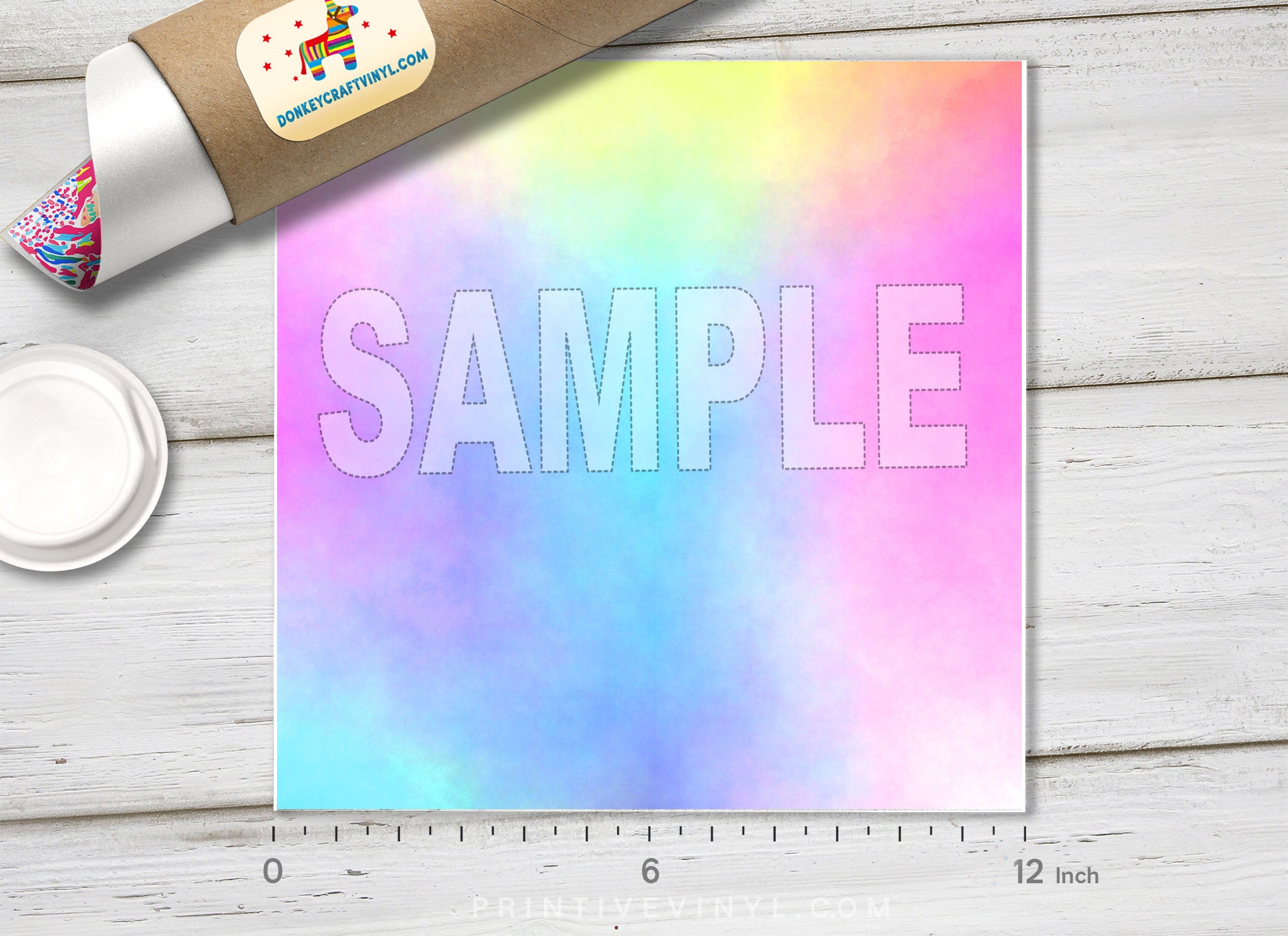 Patterned Vinyl Watercolor Ombre Pattern Printed HTV Iron - Etsy