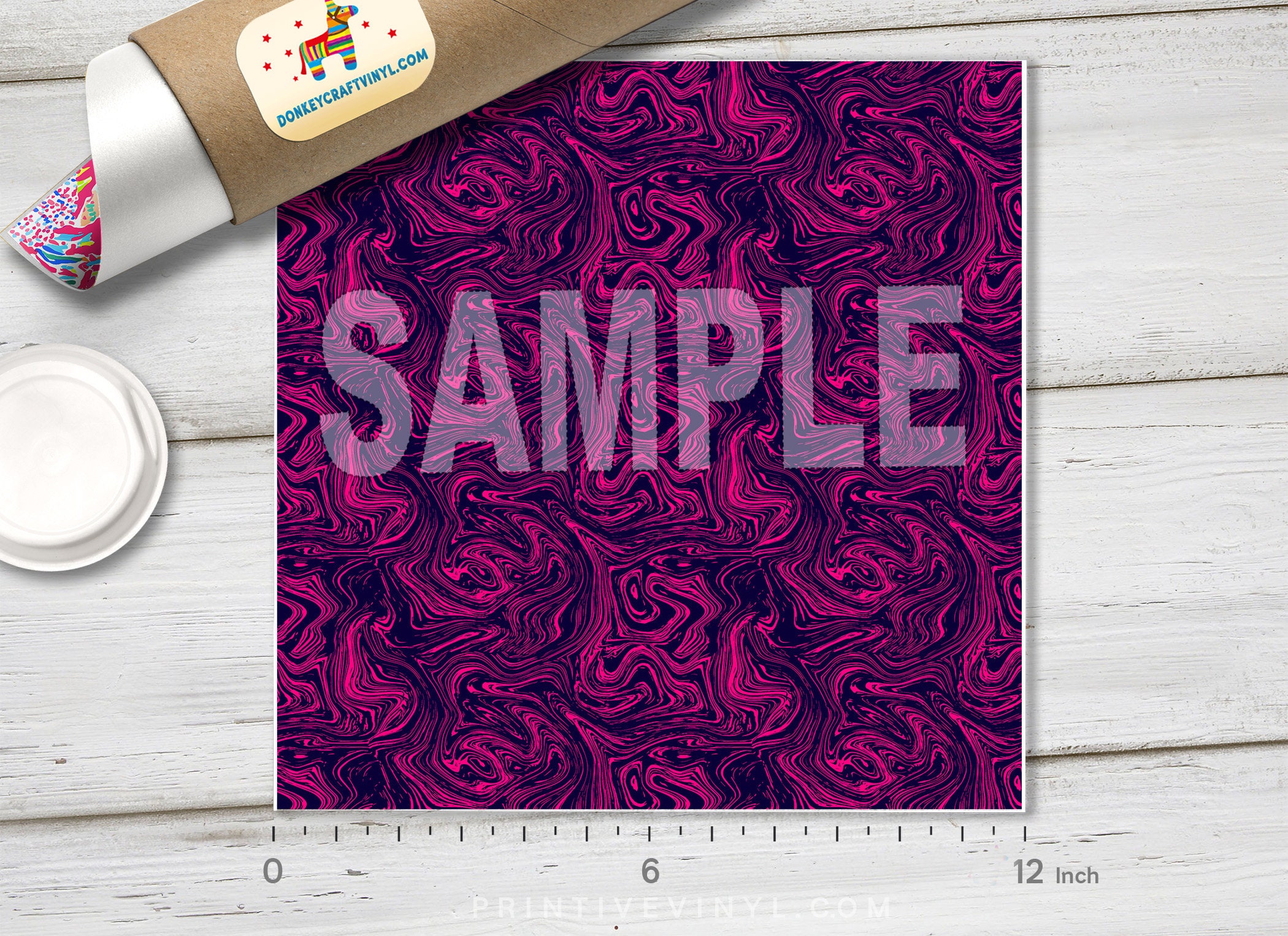 Fuchsia Abstract Marble Patterned HTV, Printed Vinyl, Pattern Vinyl ...