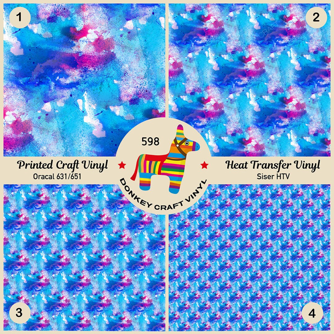 Abstract Watercolor Printed HTV, Pattern Vinyl, Patterned HTV, Glitter ...