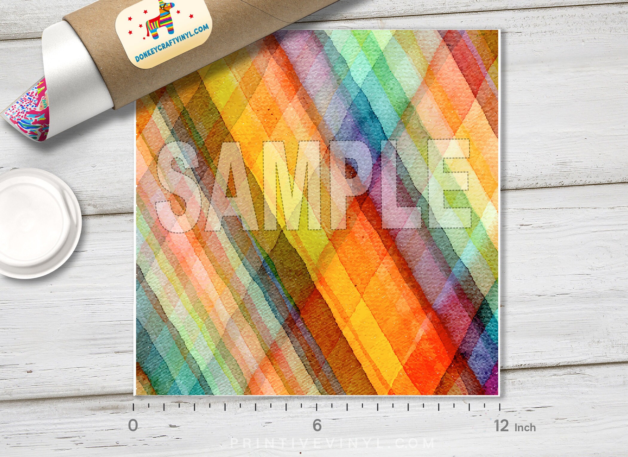 Abstract Tartan Watercolor Printed HTV, Pattern Vinyl, Patterned Iron ...