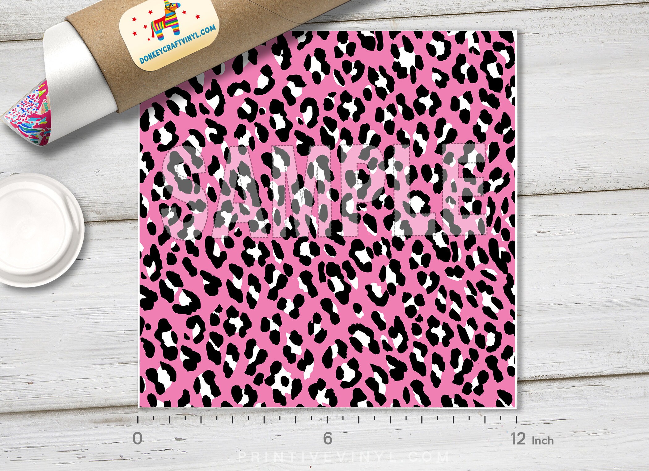Pink Leopard Cheetah Animal Printed HTV, Patterned Vinyl, Iron on Vinyl ...