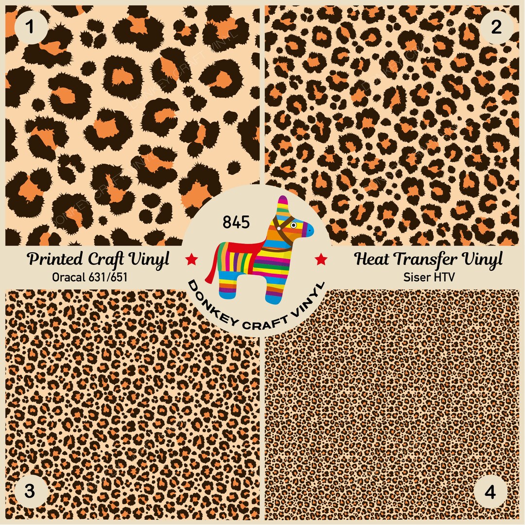 Patterned Vinyl | Leopard Printed HTV, 651,adhesive Craft Vinyl ...