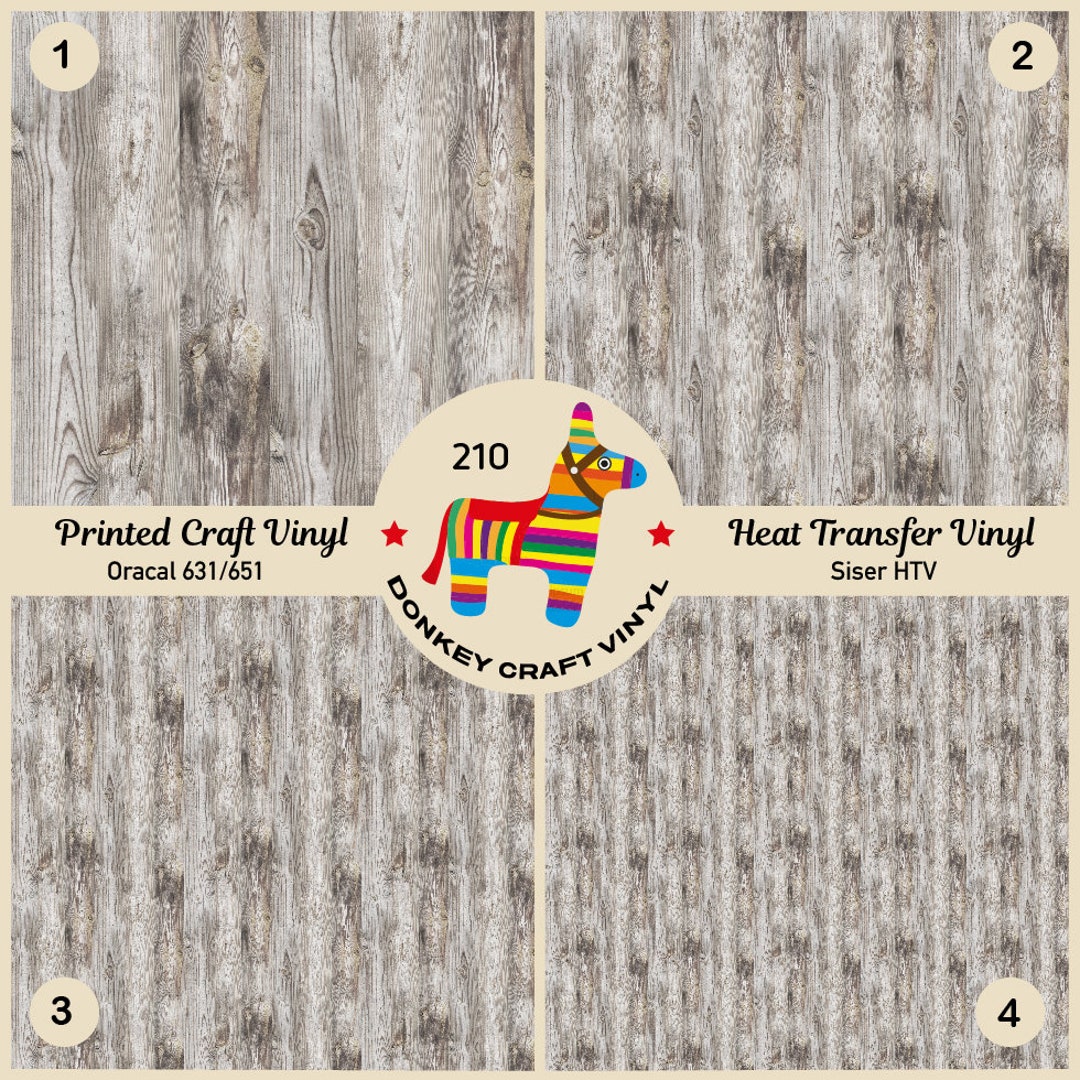 Seamless Vintage Wood Texture Printed HTV, Pattern Vinyl, Faux Leather ...