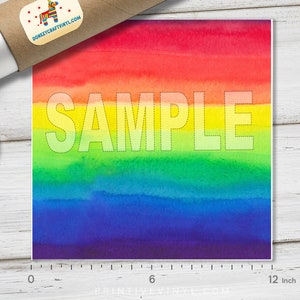 Watercolor Rainbow Ombre Printed HTV, Pattern Vinyl, Glitter HTV, Faux ...
