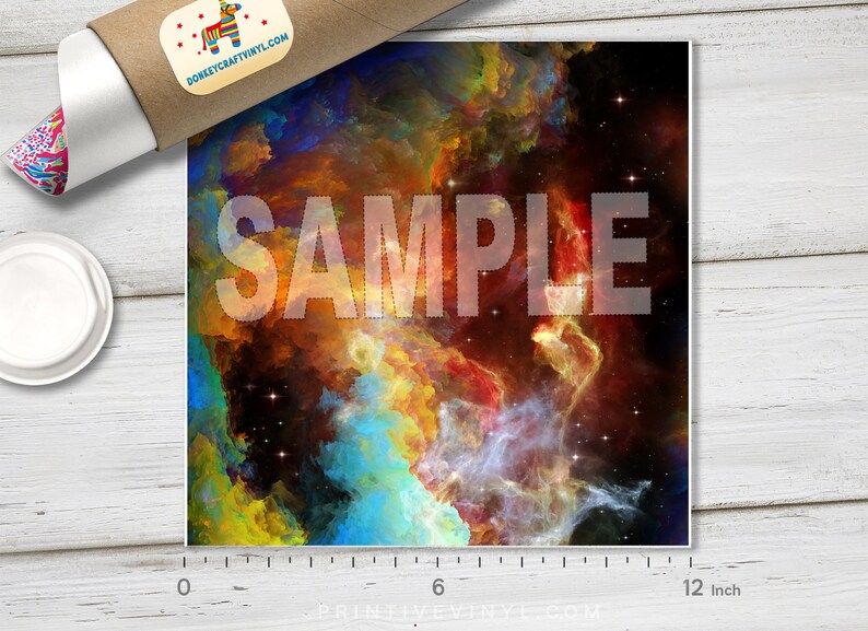Galaxy Starry Night Sky Nebula Printed HTV Pattern Vinyl - Etsy