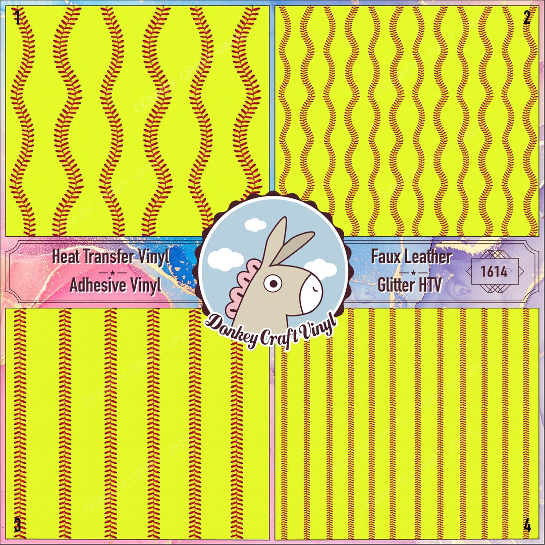 Softball Threads Pattern Printed HTV, Pattern Glitter HTV, Iron on ...