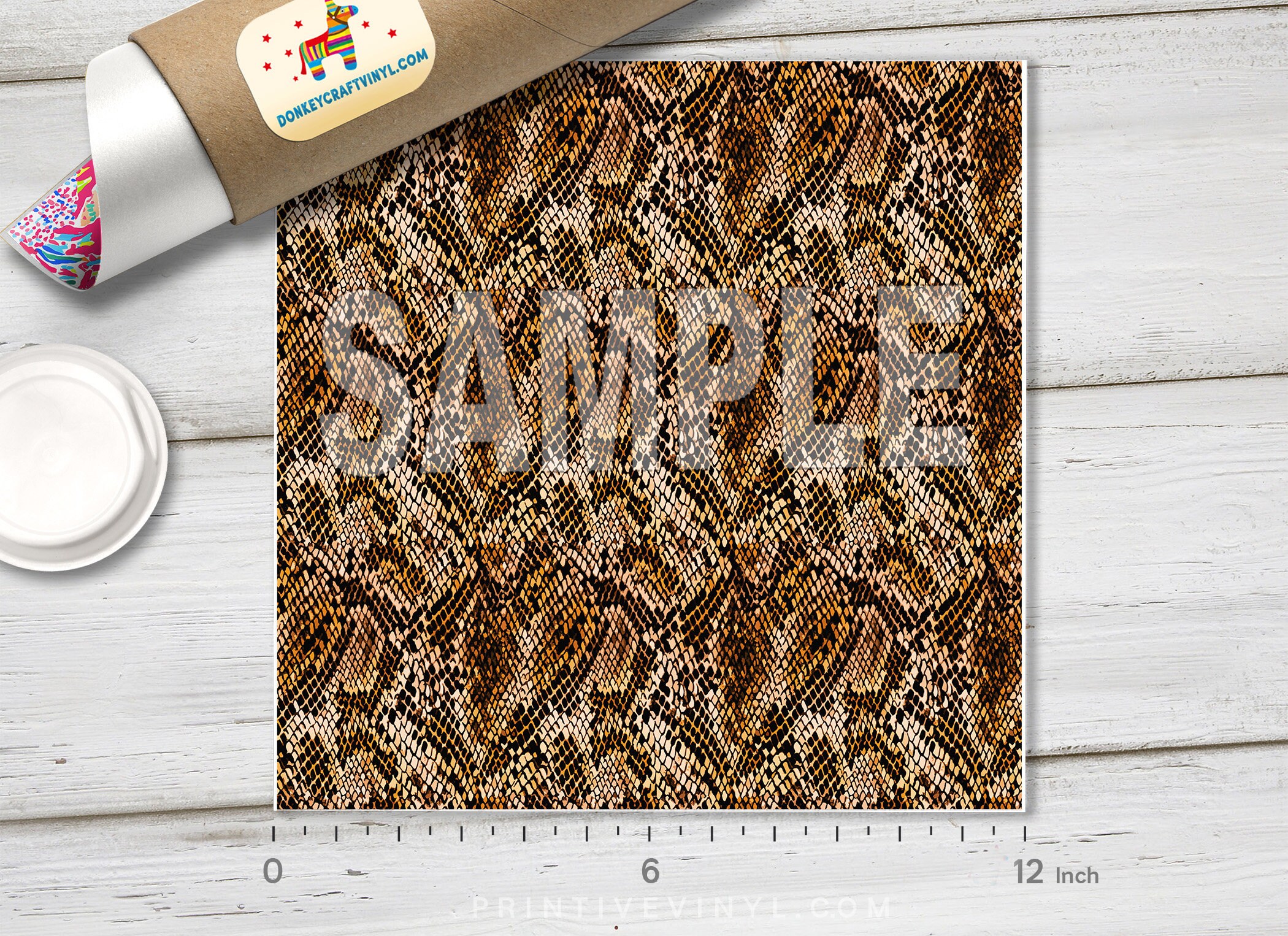 Patterned Vinyl Brown Python Skin Snake Skin Printed HTV - Etsy
