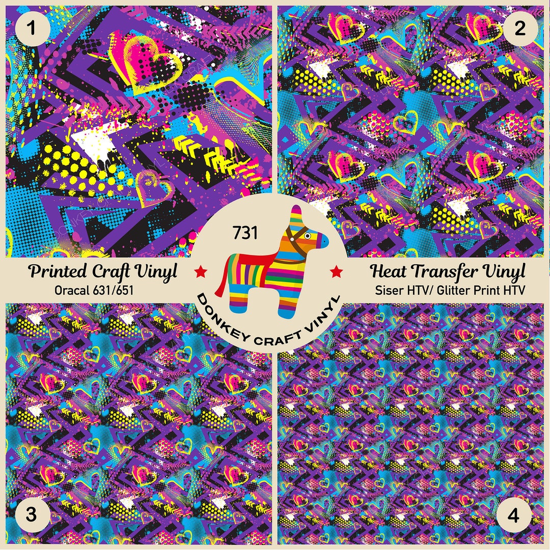 Abstract Grunge Printed HTV, Pattern Vinyl, Iron on Pattern HTV ...