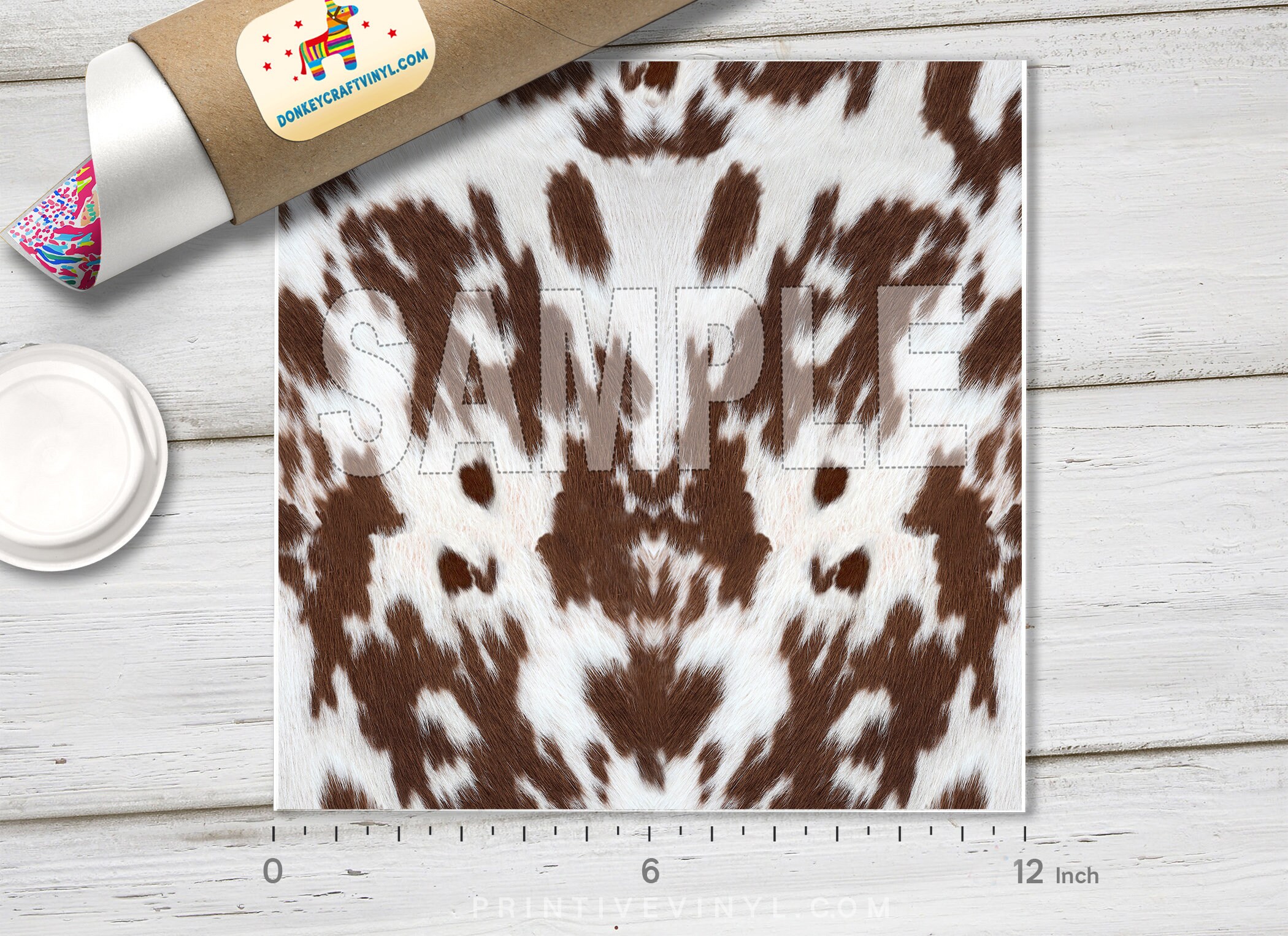 Patterned Vinyl | Cowhide Printed HTV, Animal Print, Adhesive Craft ...