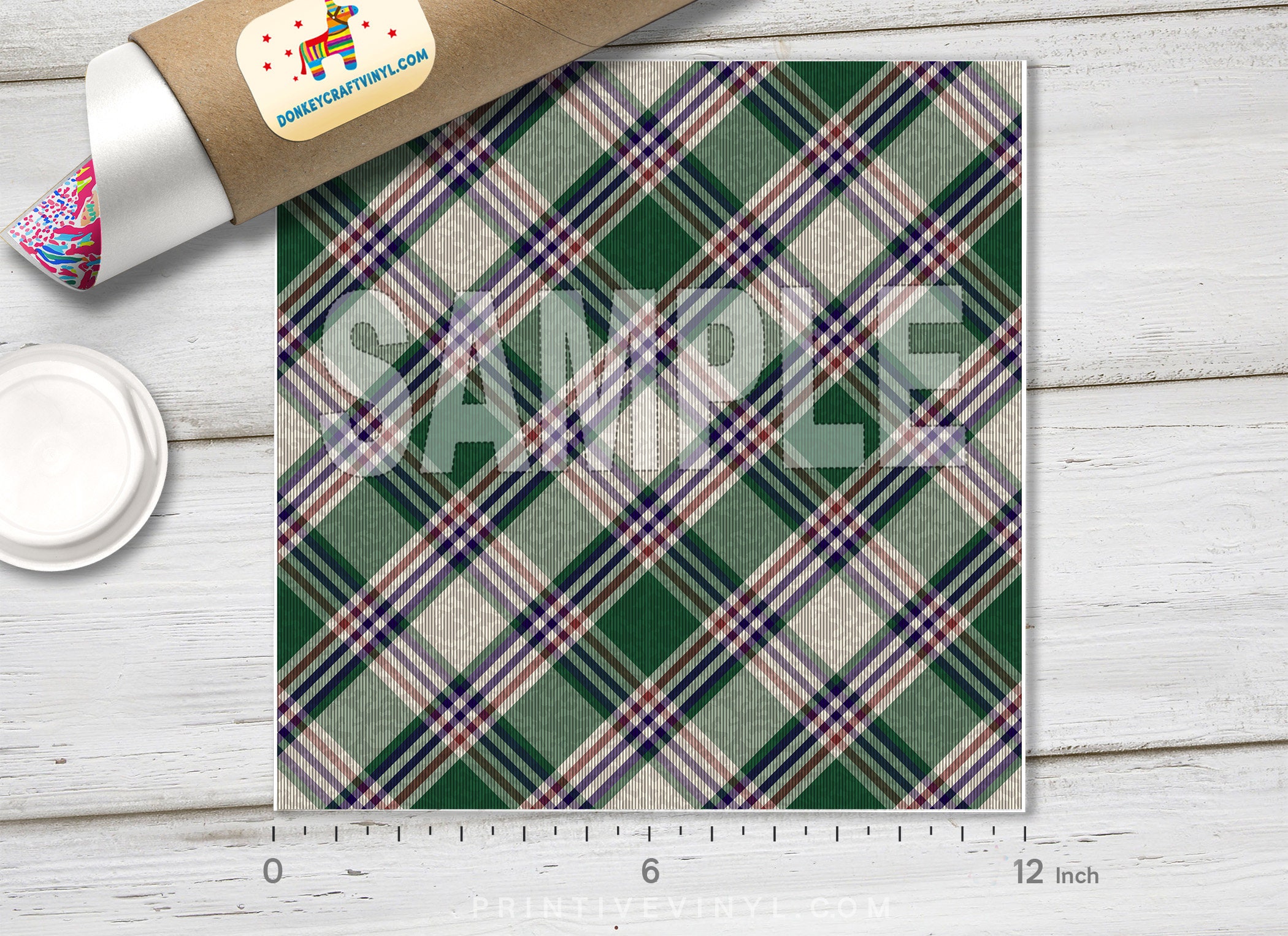 Irish Tartan plaid Printed HTV Pattern vinyl Siser Heat | Etsy