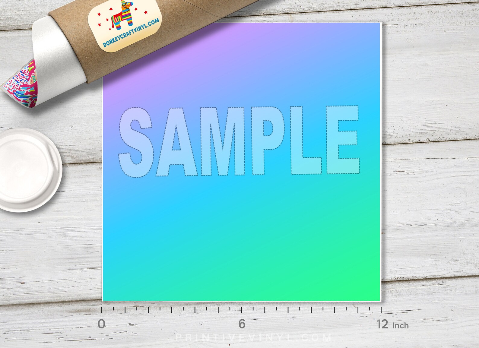 Patterned Vinyl Soft Color Gradient Ombre Pattern Printed HTV, Iron on ...