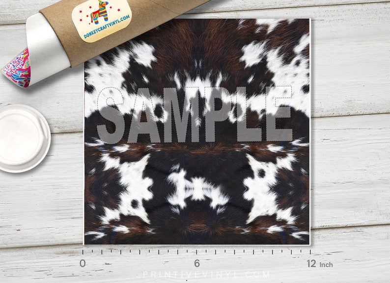 Patterned Vinyl | Cowhide Printed HTV, Animal Print, Adhesive Craft ...