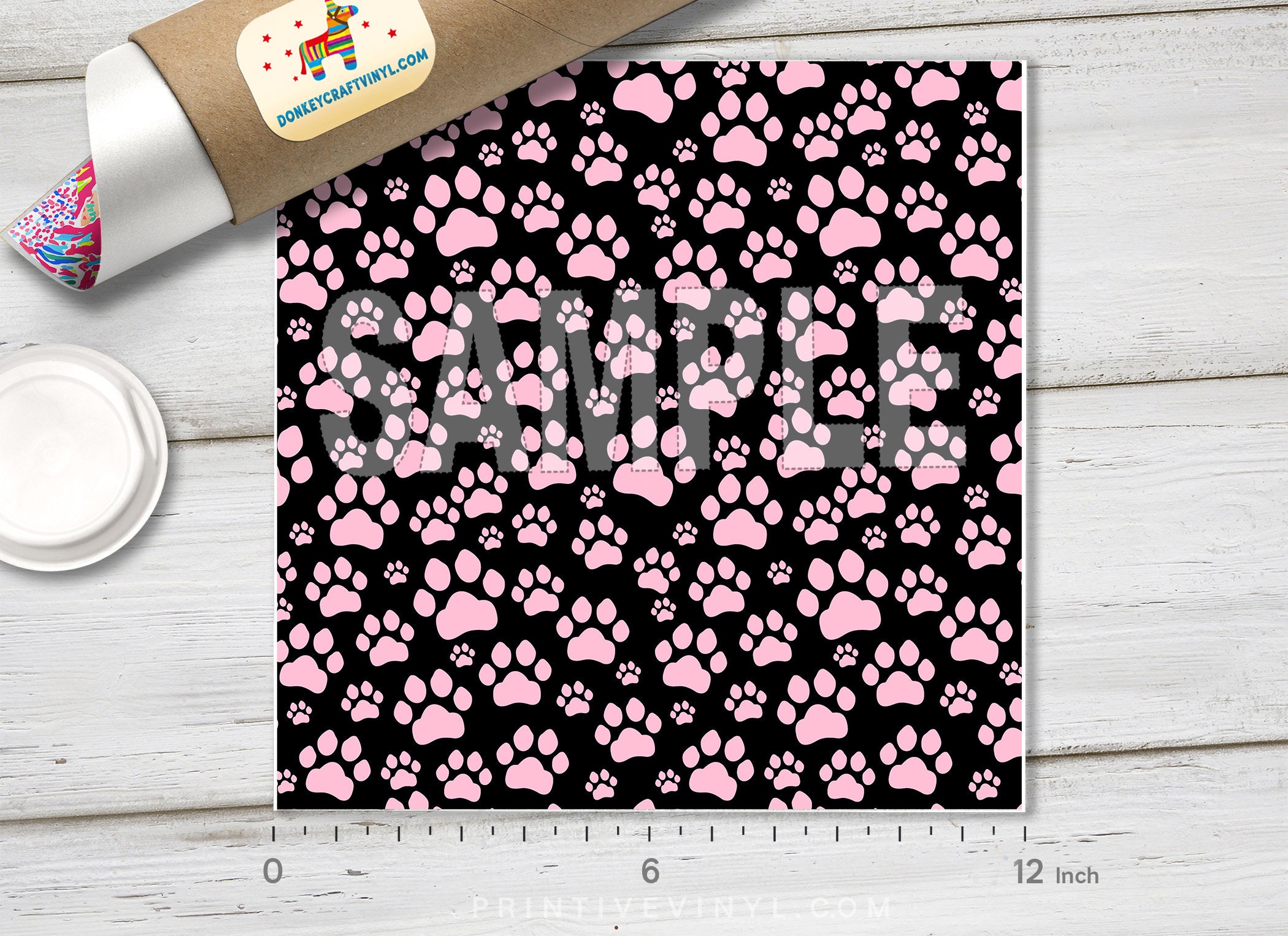 Patterned Vinyl Dog Paw Printed HTV Animal Printadhesive - Etsy