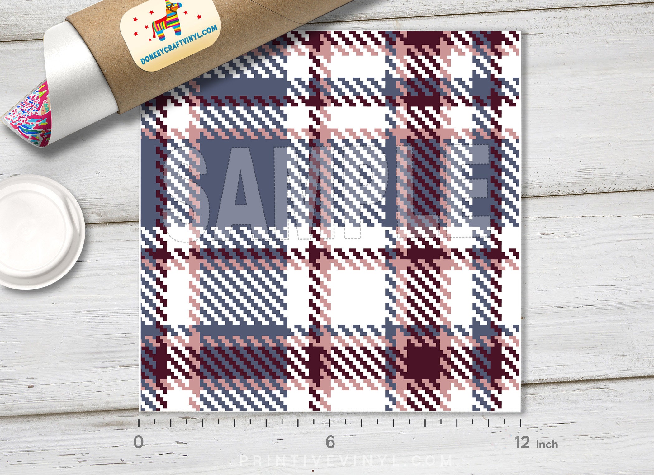 Check Plaid Tartan Printed HTV Pattern Vinyl Pattern HTV | Etsy