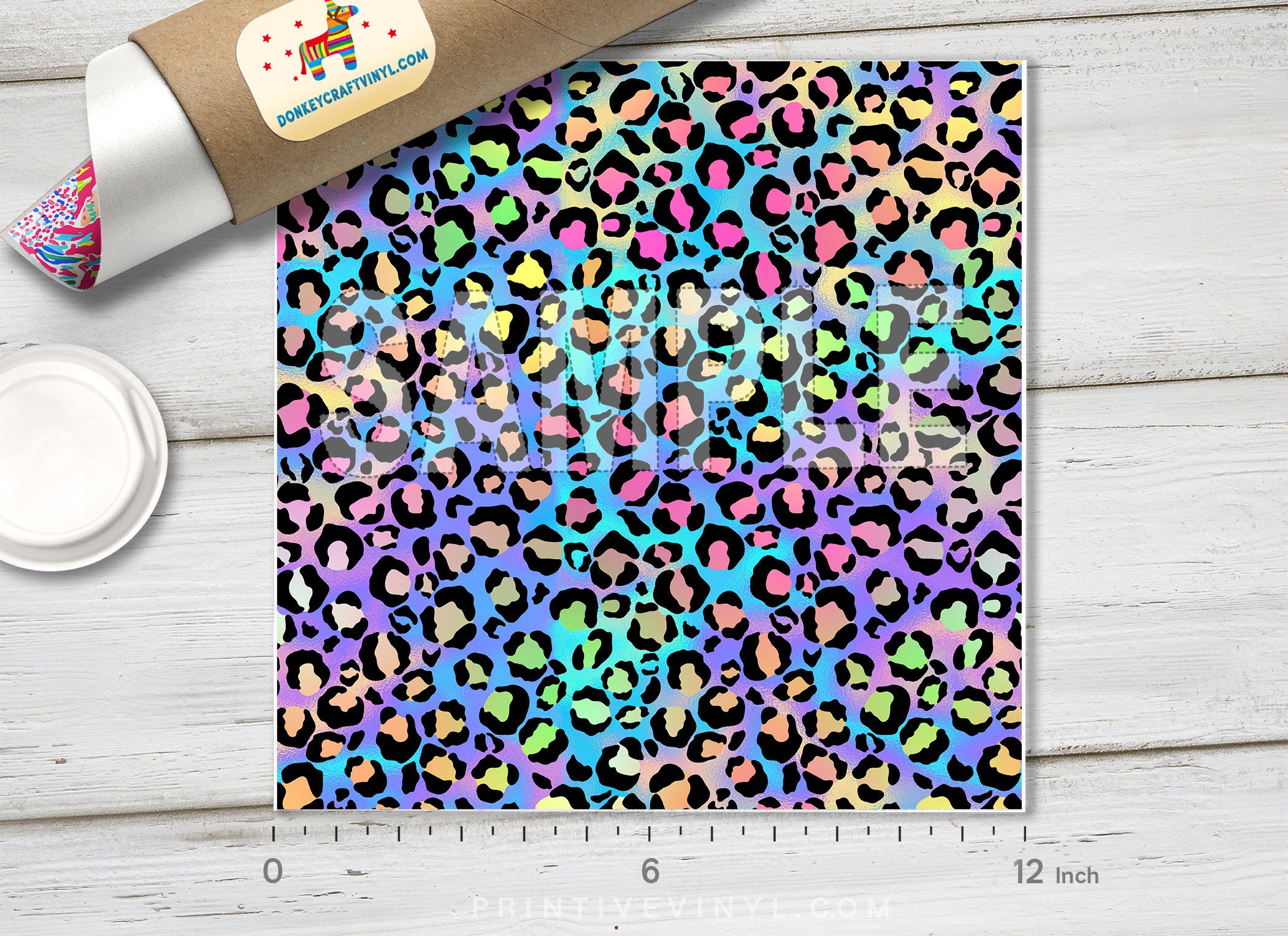 Gradient Leopard Cheetah Animal Printed HTV, Patterned Vinyl, Iron on ...