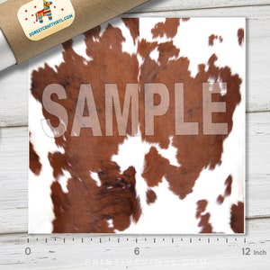 Patterned Vinyl Cowhide Printed HTV, Animal Print,adhesive Craft Vinyl ...