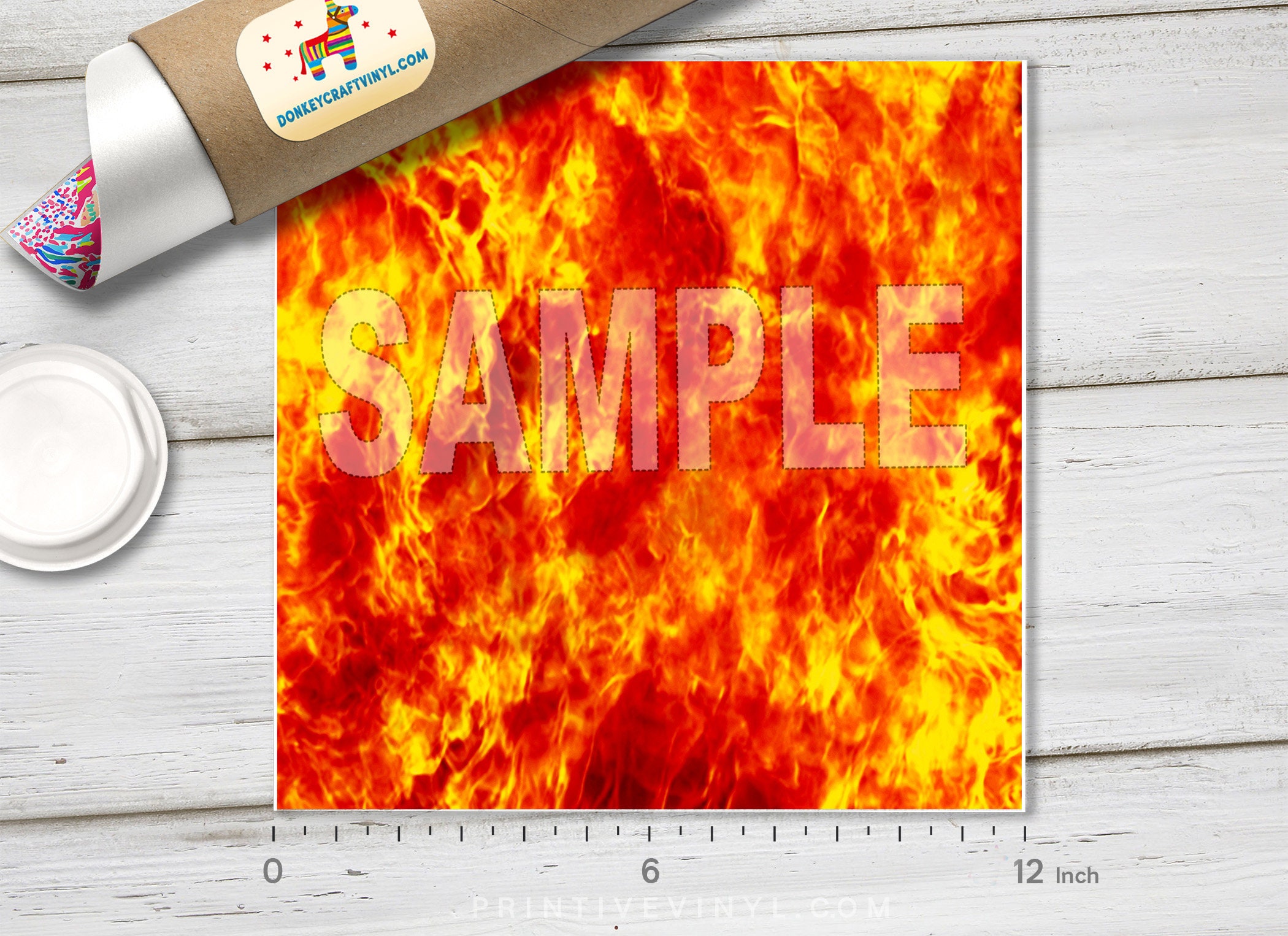 Blaze Fire Flame Printed HTV Pattern Vinyl Iron on Vinyl - Etsy