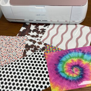 Patterned 3D PUFF HTV SHEETS, Pattern Printed Puff Iron on Vinyl, Puff ...