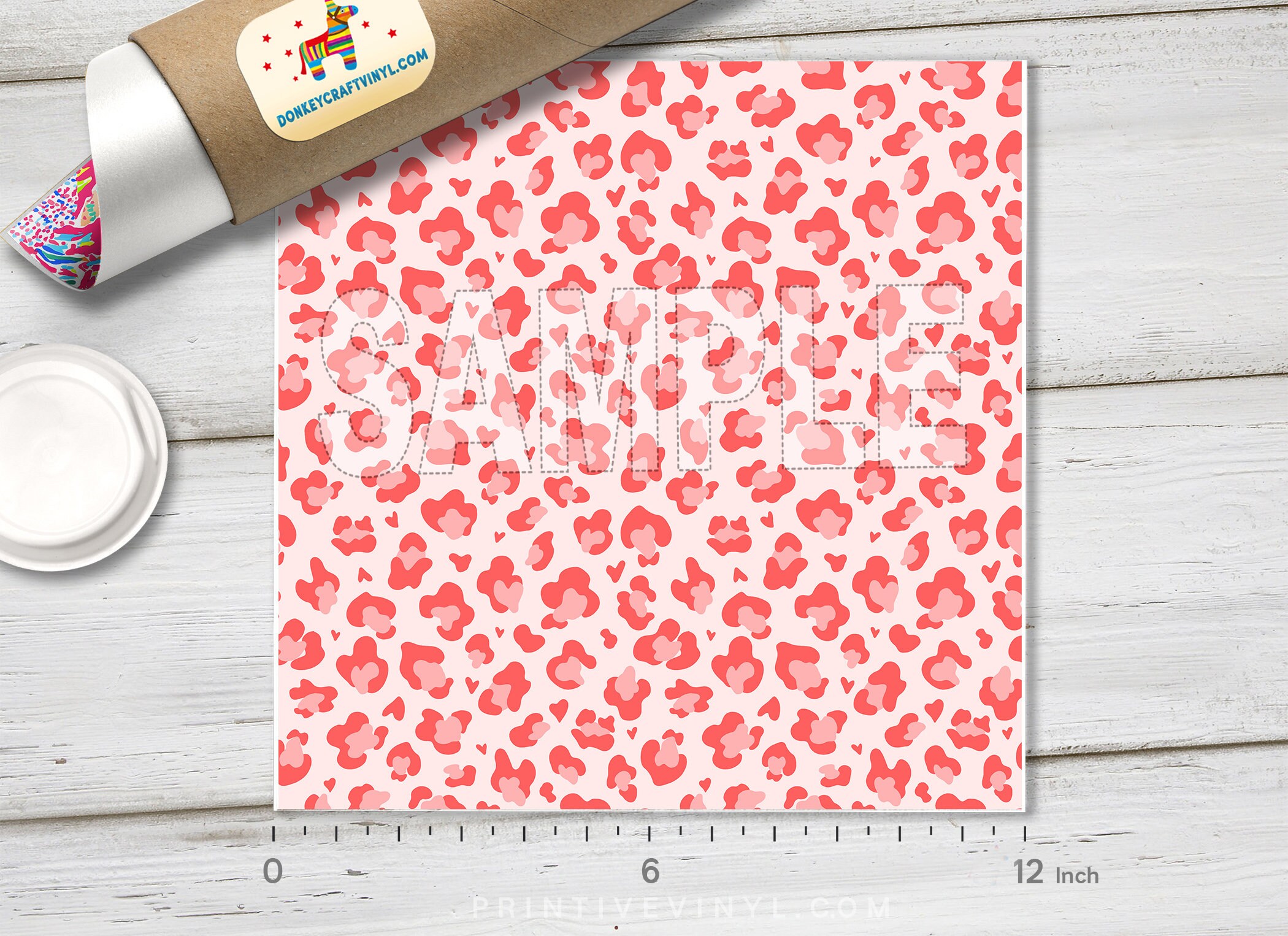 Pastel Pink Leopard Cheetah Animal Printed HTV, Patterned Vinyl, Iron ...