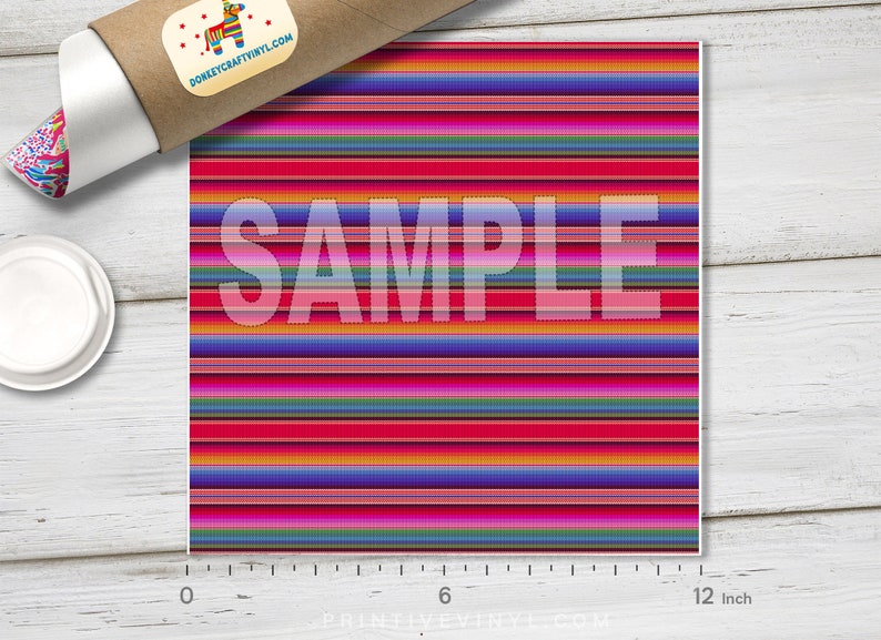 Serape Blanket Pattern HTV, Printed Vinyl, Iron on Vinyl, Faux Leather ...