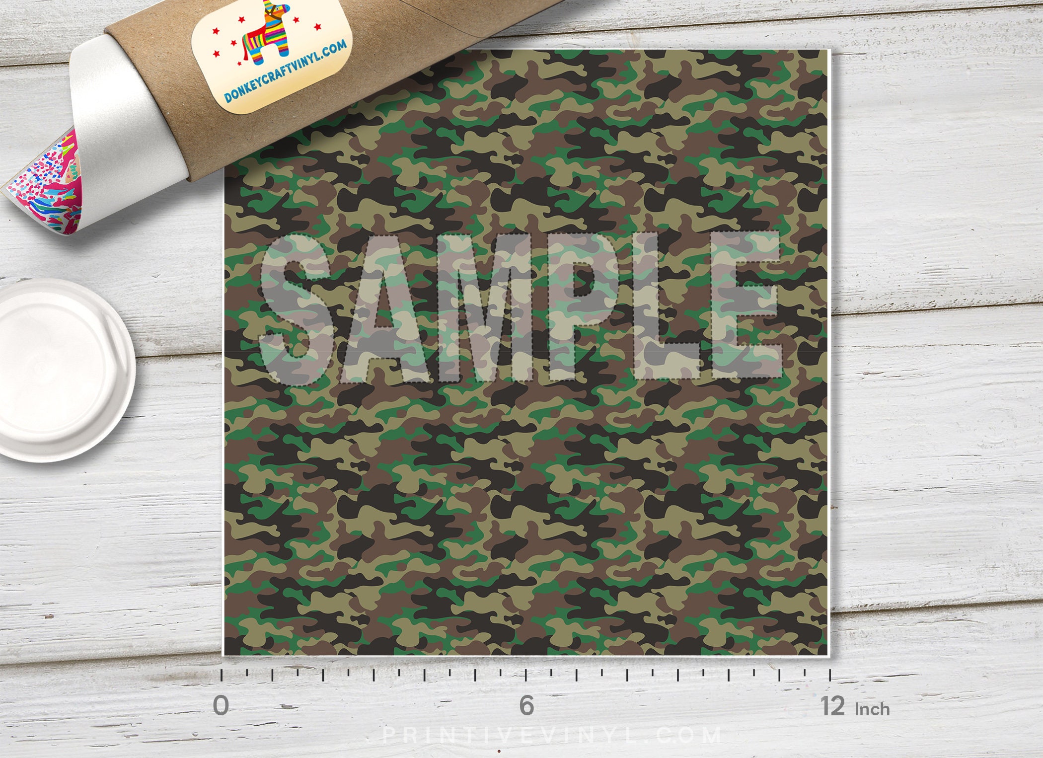 Green Military Camouflage Printed HTV, Patterned Vinyl, Glitter HTV ...