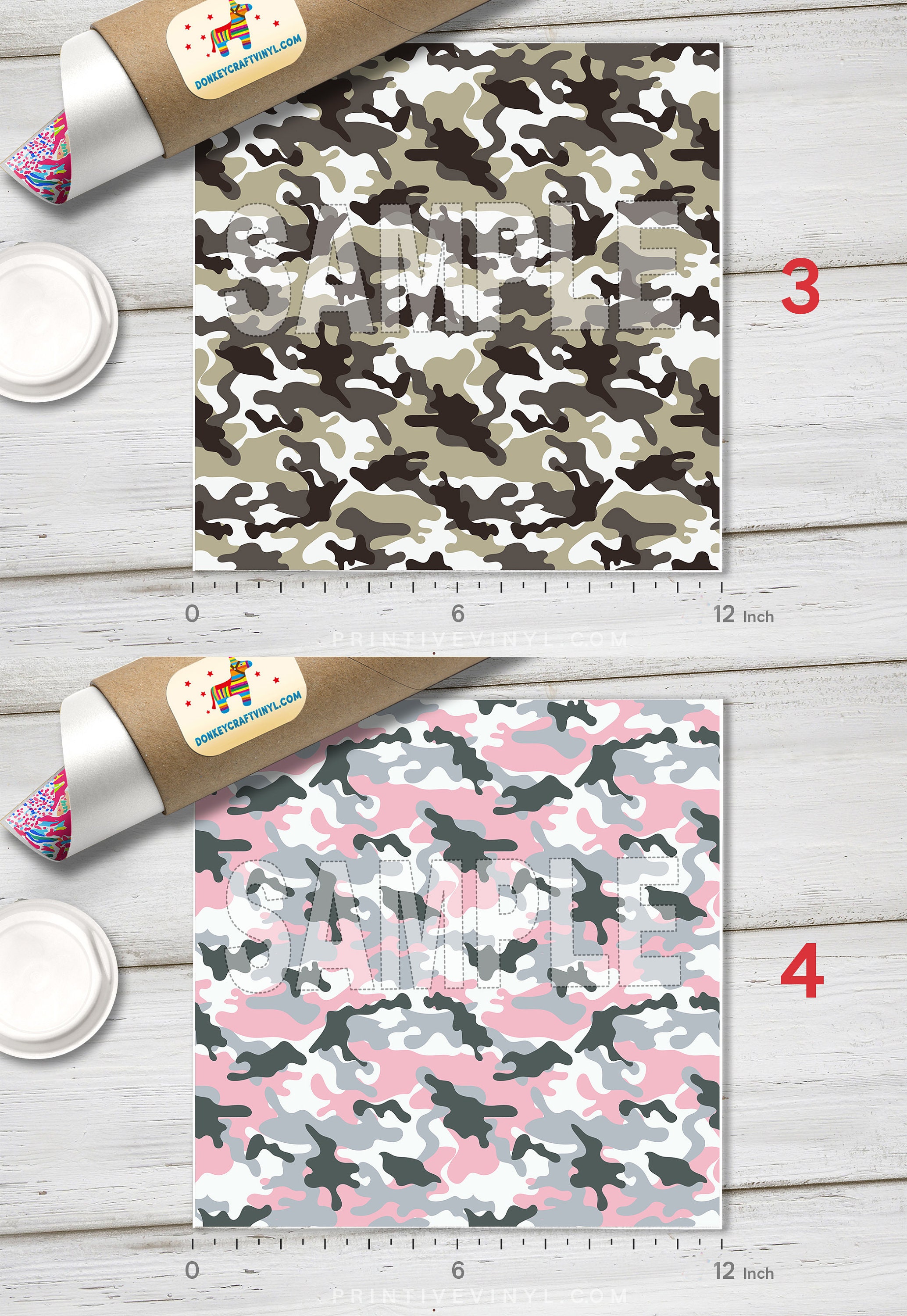 Military Camouflage Collection Printed HTV Patterned HTV - Etsy