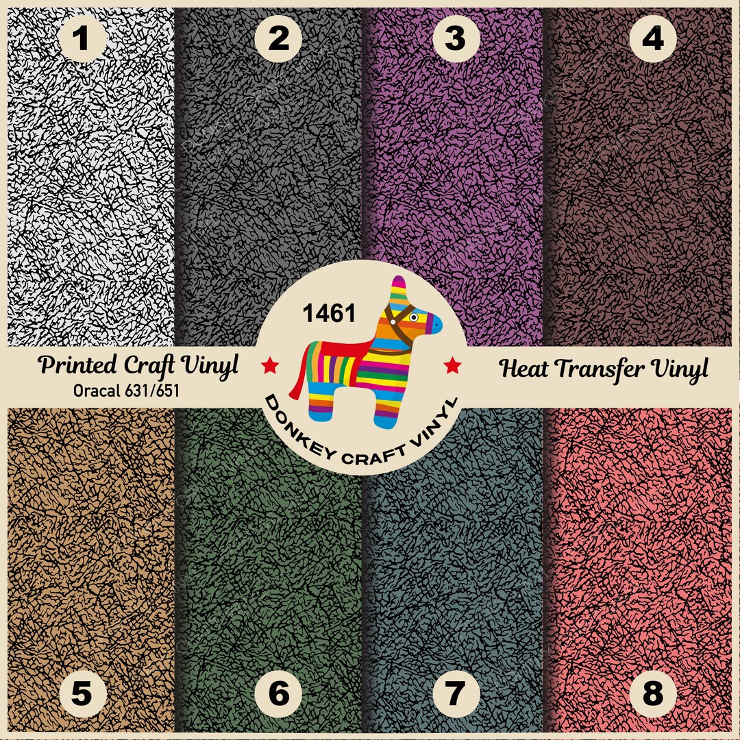 Crack Texture Printed HTV, Pattern Vinyl, Iron on Vinyl, Faux Leather ...