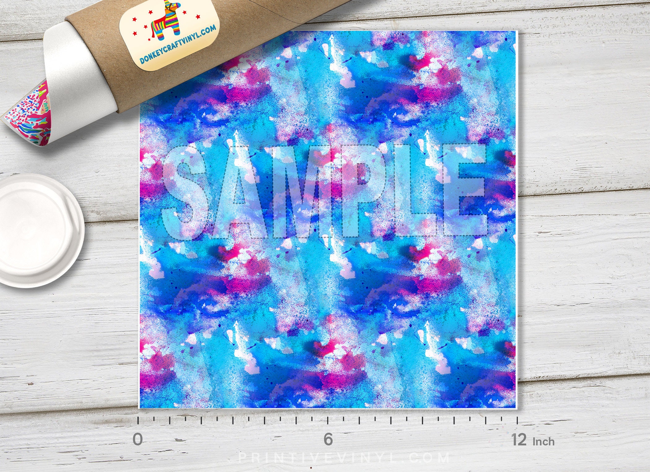 Abstract Watercolor Printed HTV Pattern Vinyl Patterned HTV - Etsy